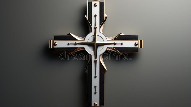 Minimalistic Catholic Cross Design Ai Generated Stock Illustration ...