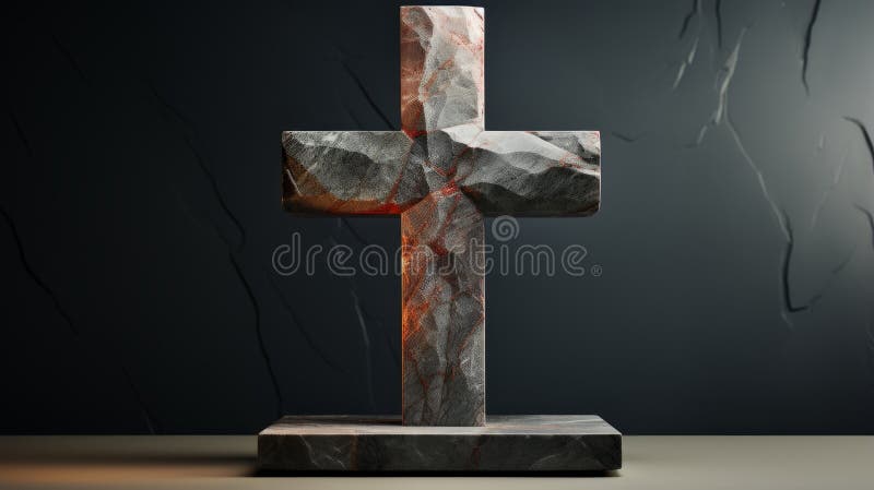Minimalistic Catholic Cross Design Ai Generated Stock Illustration ...