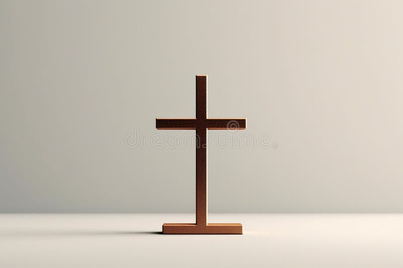 Minimalistic Modernist Cross Design Ai Generated Stock Illustration ...