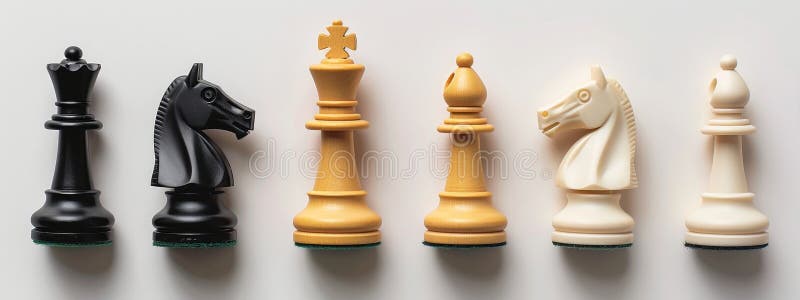 Minimalistic Chess Set Design with Clean and Bright Pieces on Isolated ...
