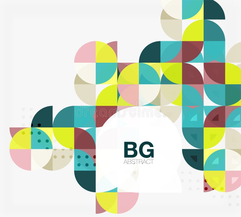 Minimalistic Circle Composition Background Stock Vector - Illustration ...