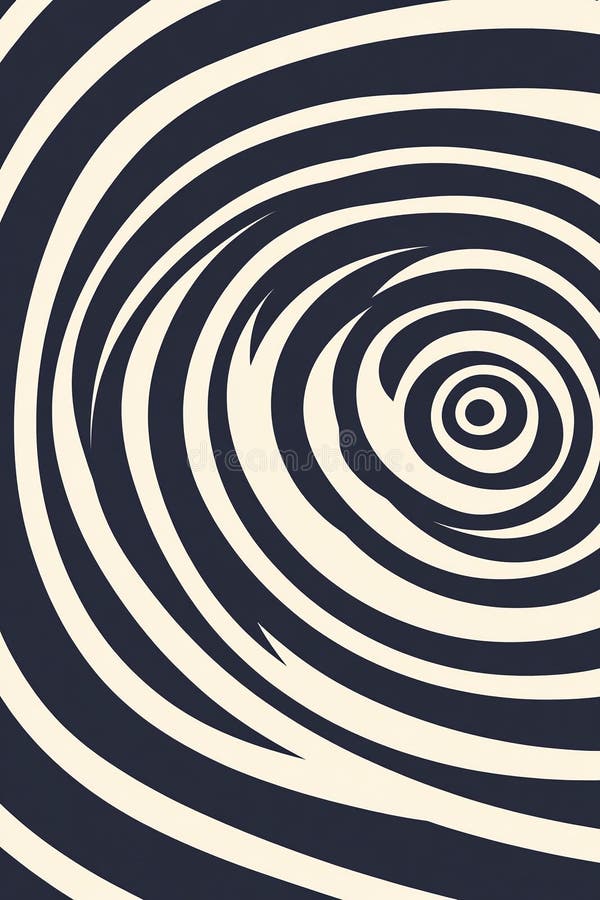 A Minimalistic Circular Wave Pattern with Contrasting Light and Dark ...