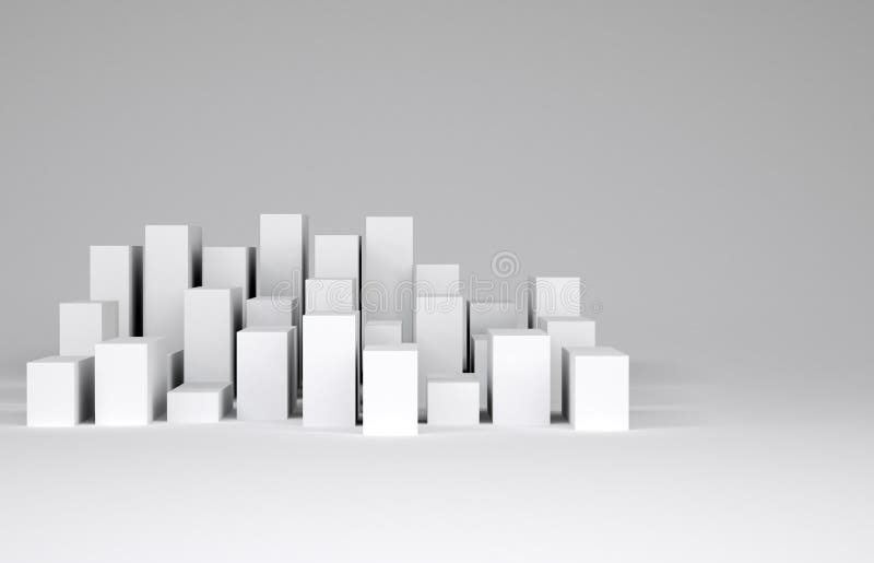 White Tall Cubes Construction Stock Illustrations – 44 White Tall Cubes ...