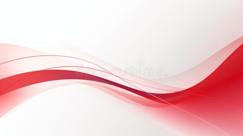 Minimalistic Clean Red Curve on White Background Wallpaper AI Generated ...