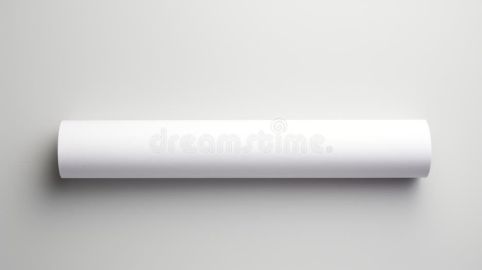 Minimalistic Clean Rolled Paper Floating Vertically AI Generated Stock ...