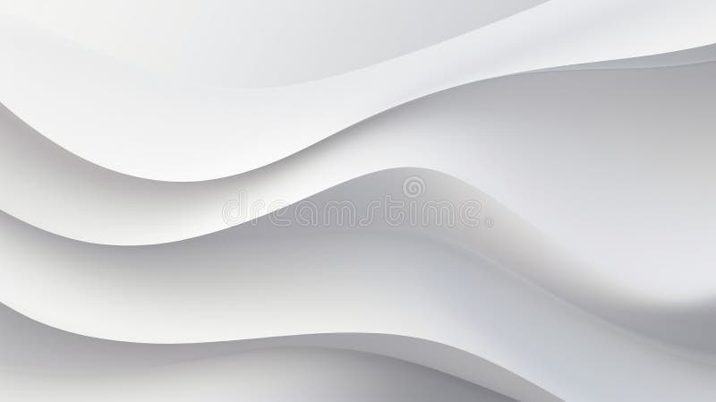 Minimalistic Clean White Background with Modern Wavy Abstract Design AI ...
