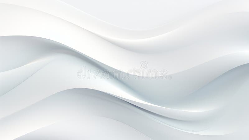 Minimalistic Clean White Background with Modern Wavy Abstract Design AI ...