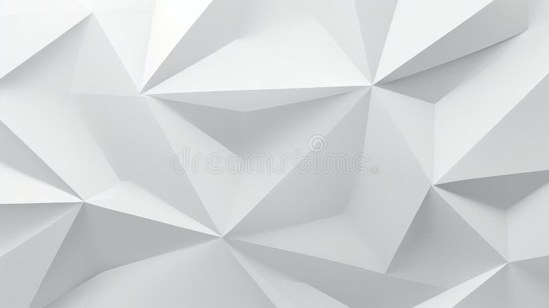 Minimalistic Clean White Low Poly Background Texture AI Generated Stock ...