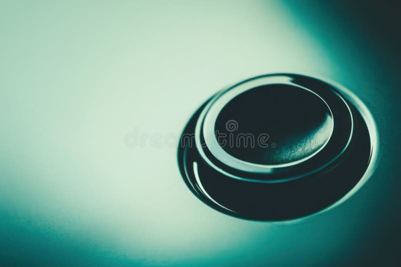 Minimalistic Close-up of a Circular Toggle Switch Stock Image - Image ...