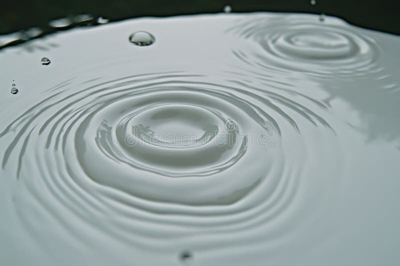Large Raindrops on the Window Glass, Rainy Weather Stock Photo - Image ...