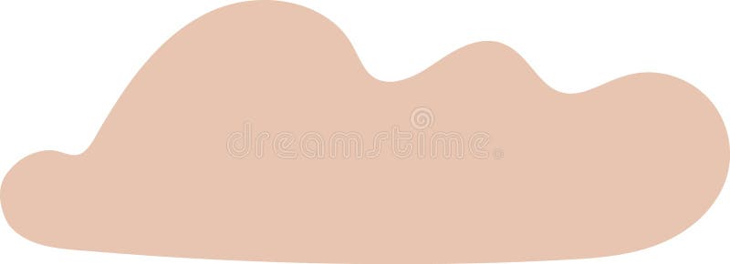 Simple Cloud Silhouette stock illustration. Illustration of simple ...