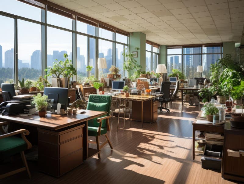 Minimalistic Clutterfree Office Space for Productivity with Wideangle ...