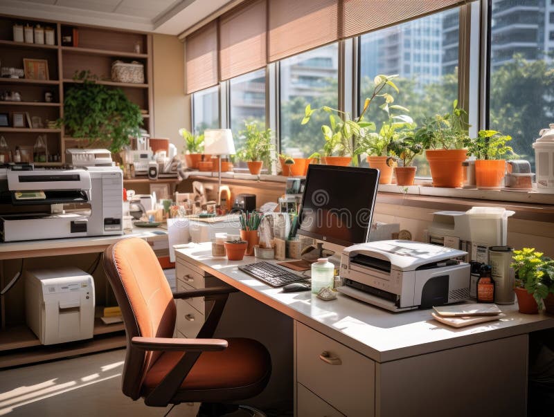 Minimalistic Clutterfree Office Space for Productivity with Wideangle ...