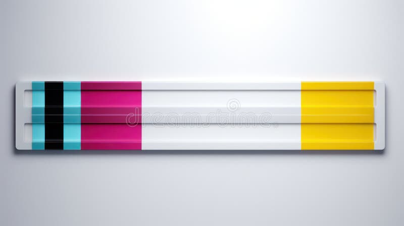 Minimalistic CMYK Control Strips on Superb Clean Image AI Generated ...