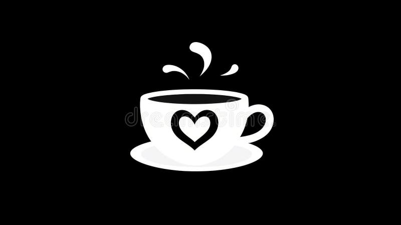 Minimalistic Coffee Clip Art Stock Illustration - Illustration of logo ...