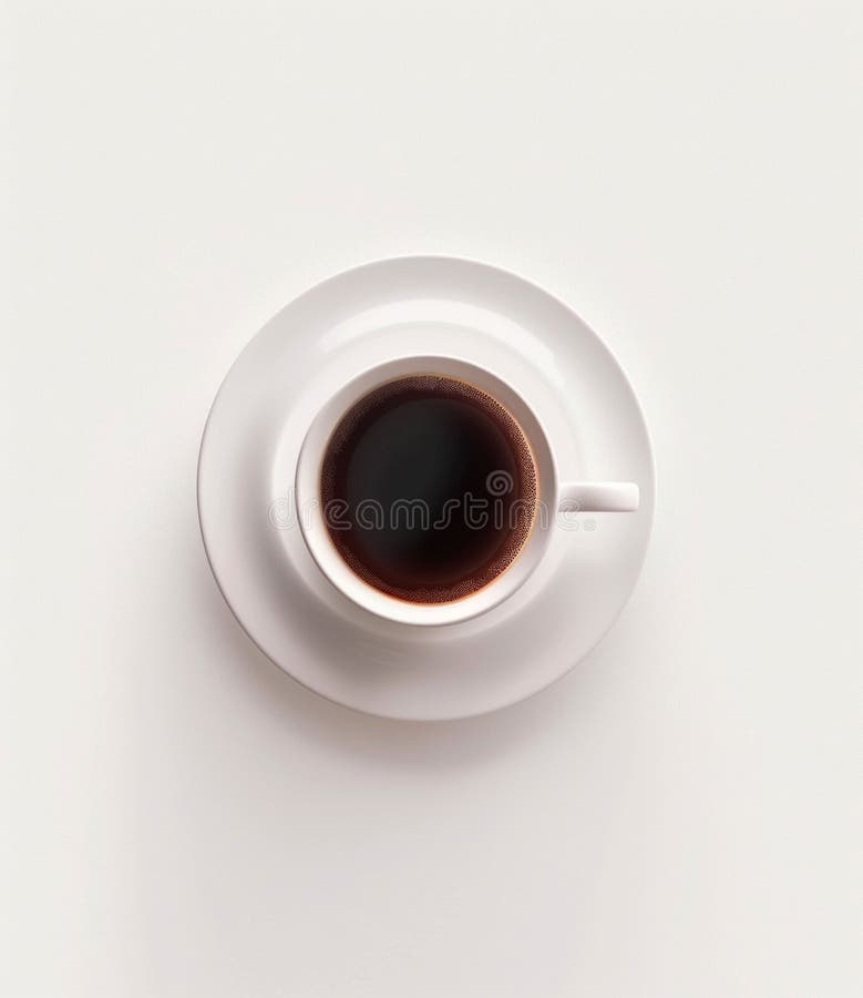 Minimalistic Coffee Cup on White Background. Generative Ai Stock ...