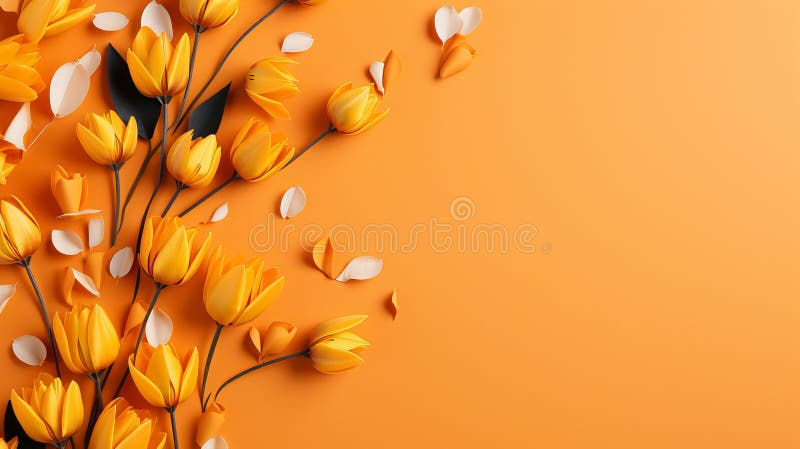 Minimalistic Colorful Blurred Spring Background in Yellow Tones for ...