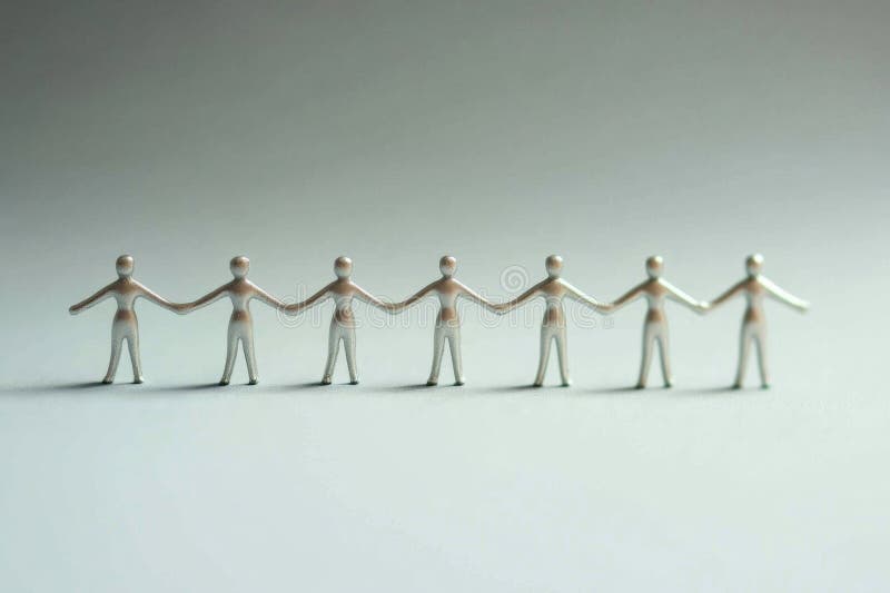 Minimalistic Community Symbol Depicting Unity Connection Stock Photos ...