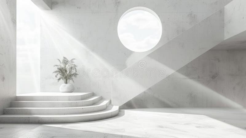 Minimalistic Composition with Clear Lines and Ample Negative Space ...