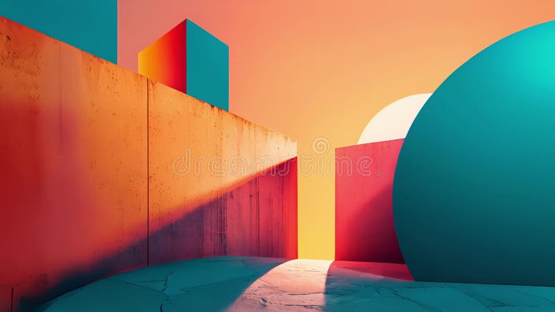 A Minimalistic Composition with a Gradient Overlay and a Touch of ...