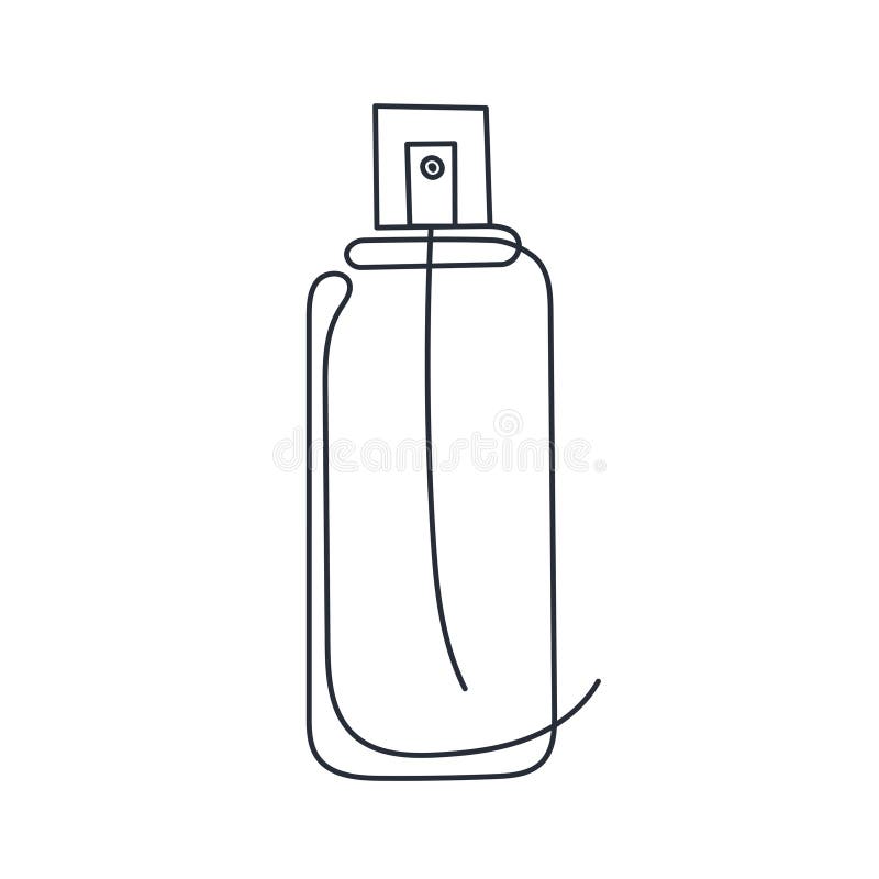 Minimalistic Continuous Line Perfume Bottle Illustration. Perfume ...