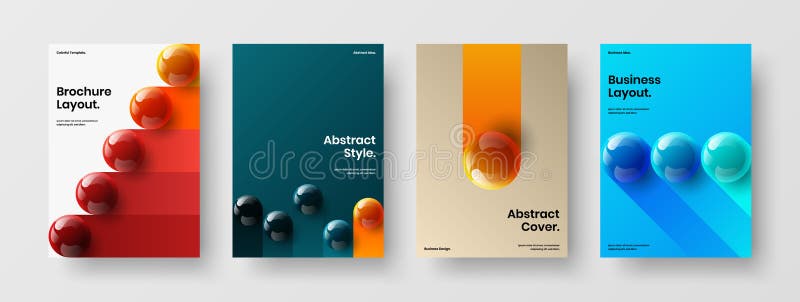 Minimalistic Corporate Identity Design Vector Layout Composition Stock ...