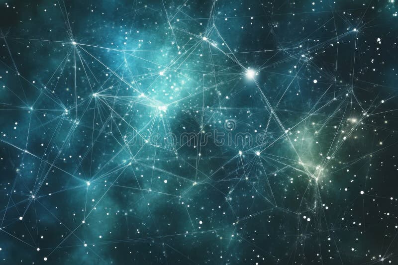 Minimalistic Cosmic Crystal Grid Design for Artistic Projects and ...