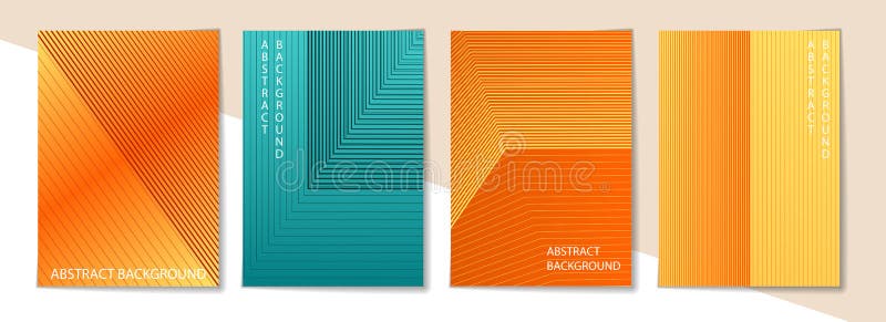 Minimalistic Cover Design with Straight and Broken Lines. Geometric ...