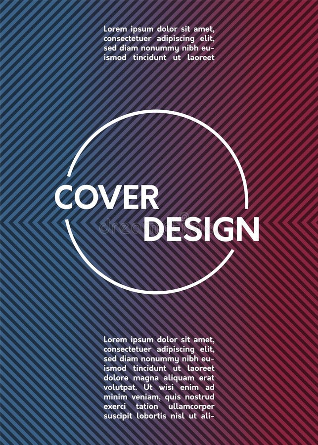Minimalistic Cover Design Template Stock Photo - Image of journal ...