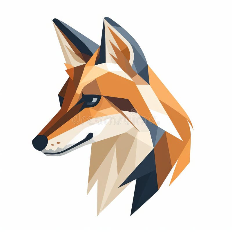 Coyote Icon in Trendy Design Style. Coyote Icon Isolated on White ...