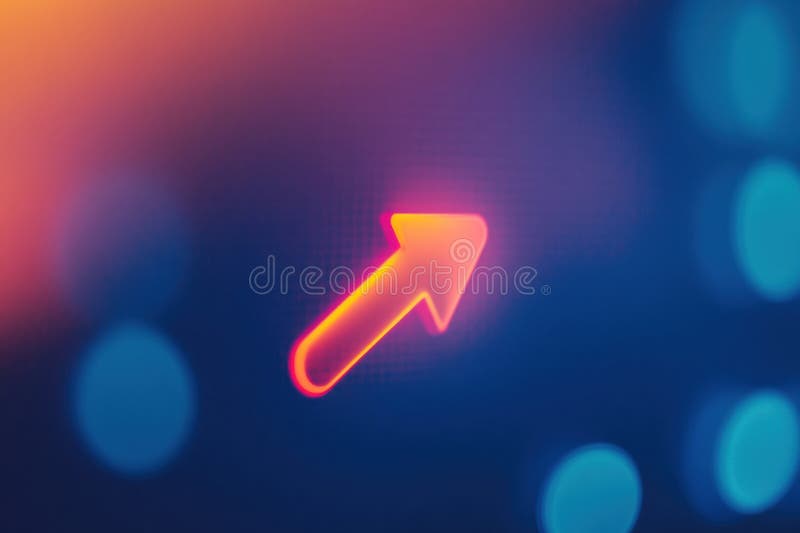 Minimalistic Cursor Icon Over a Soft Gradient Background Inviting Tech ...