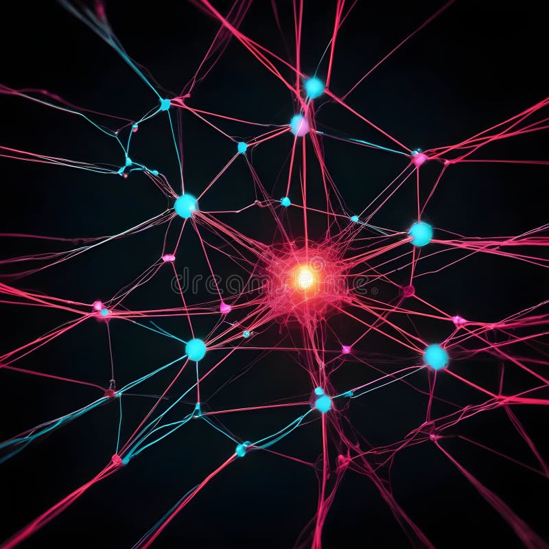 Minimalistic Cyan & Magenta Data Flow Network Wallpaper Dark Mode Tech ...