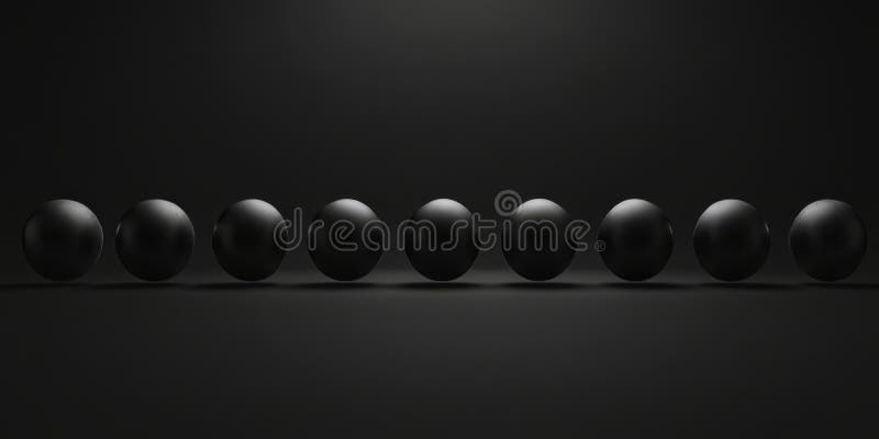 A Minimalistic 3D Background Displaying a Row of Perfectly Aligned ...