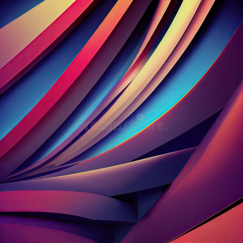 Minimalistic 3D Background for Web and Landing Pages. Stock ...