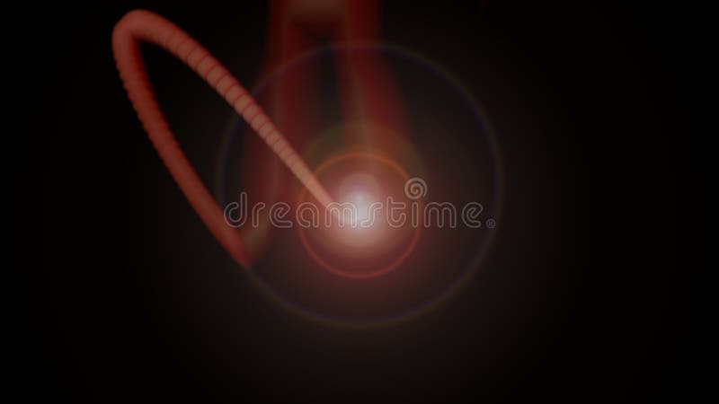 3D Dack Background with Color Smoke Stock Illustration - Illustration ...
