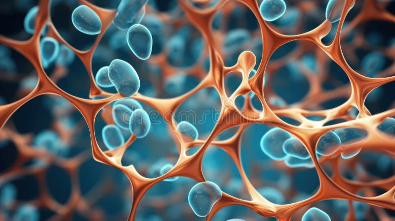 Minimalistic 3D Render of Cells and Biological Tissues AI Generated ...