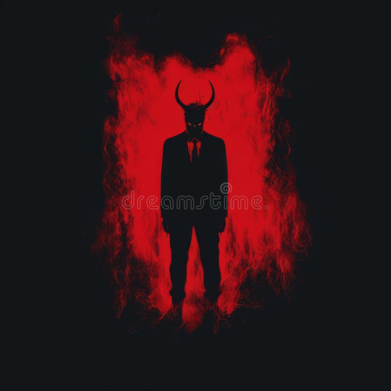 Minimalistic Demon: a Monochromatic Portrait of a Celestialpunk Devil ...