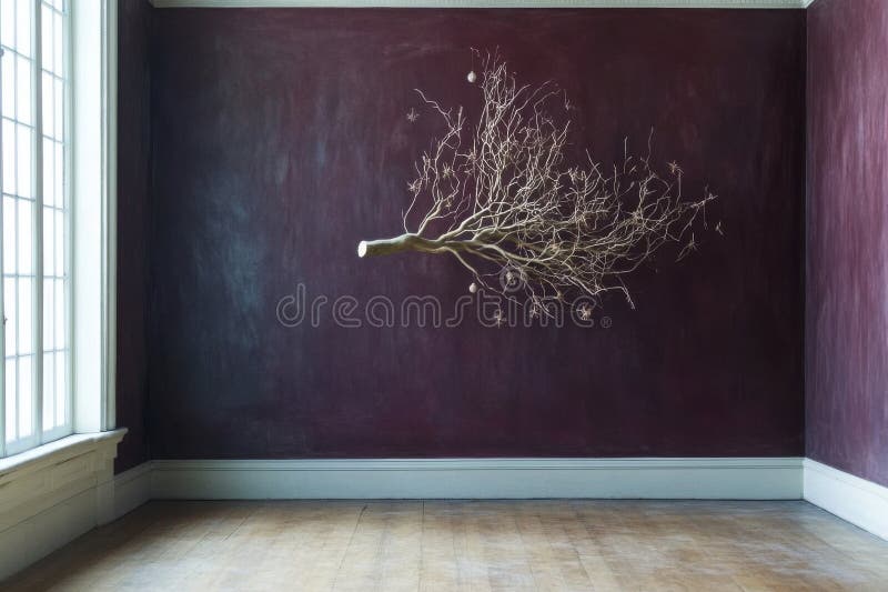 Minimalistic Design with Artistic Tree Branch for Modern Holiday Decor ...