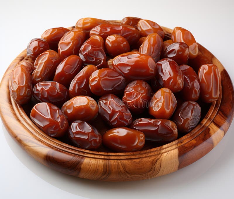 Minimalistic Design of Dates Forming a Circle on a White Surface, Eid ...
