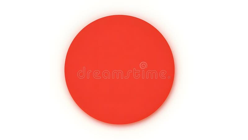 A Minimalistic Design Featuring a Bright Red Circle on a Stark White ...