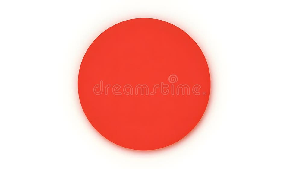 A Minimalistic Design Featuring a Bright Red Circle on a Stark White ...