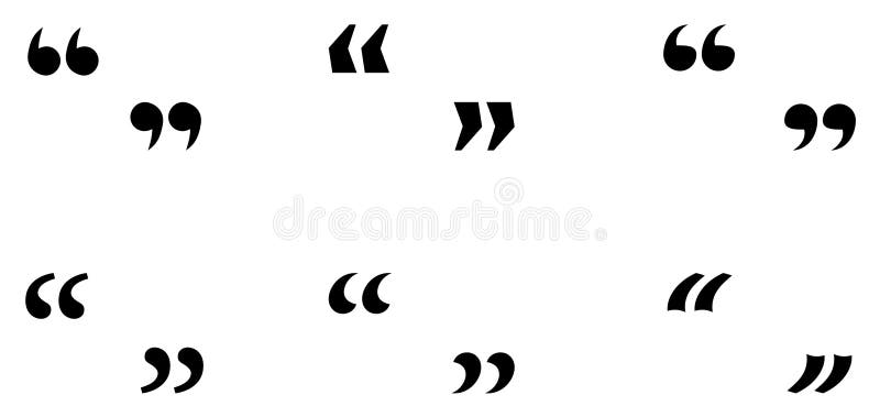Bold Quotation Marks Stock Illustrations – 96 Bold Quotation Marks ...