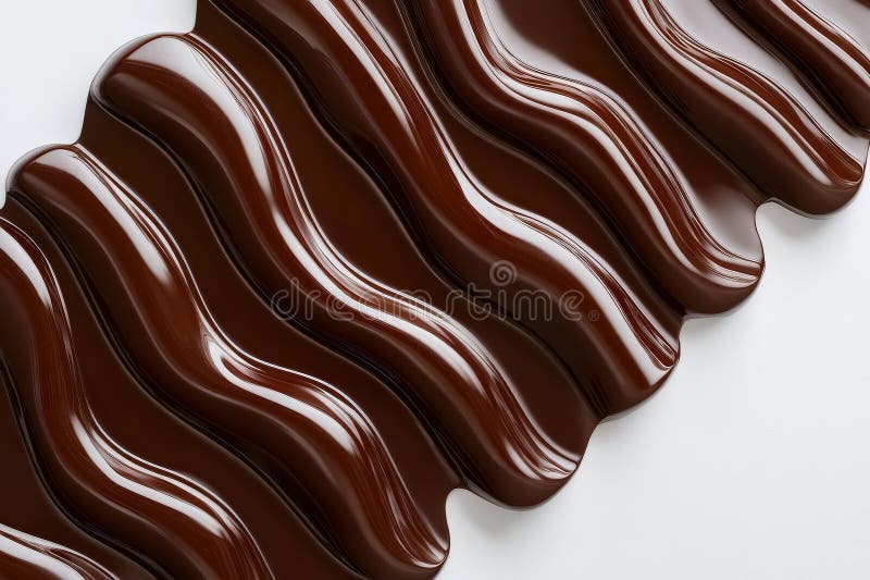 Minimalistic Design of Glossy Chocolate with Wavy Texture Stock Photo ...