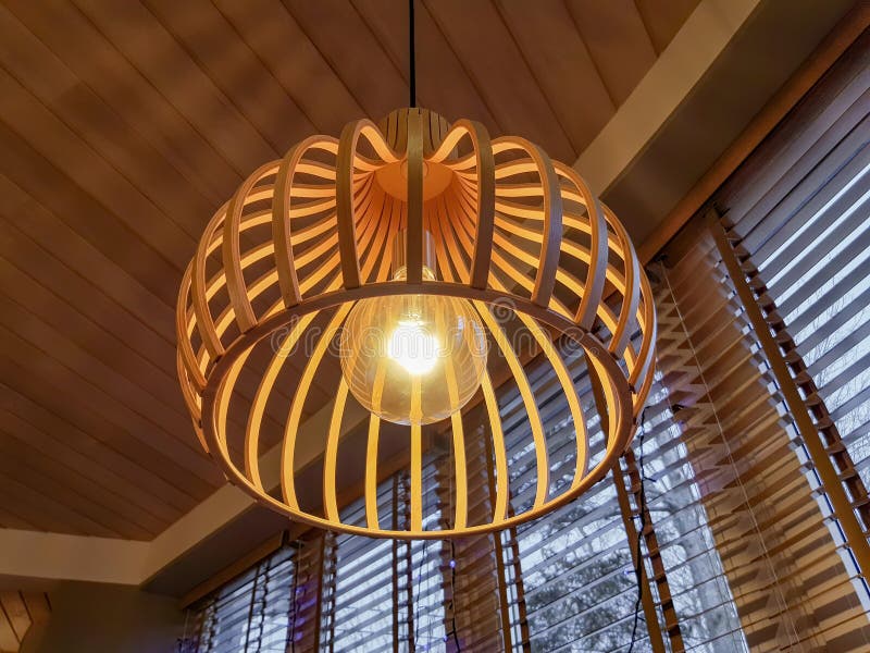 Modern Interior Lamp in the Decor of the Room Stock Image - Image of ...