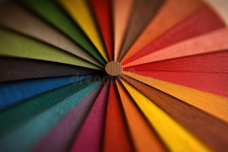 Minimalistic Design with Vibrant Color Wheel for Creative Inspiration ...