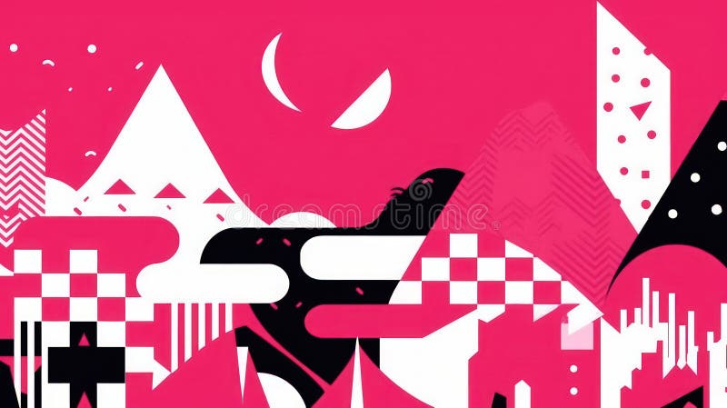 Minimalistic Digital Art Illustration Stock Illustration - Illustration ...