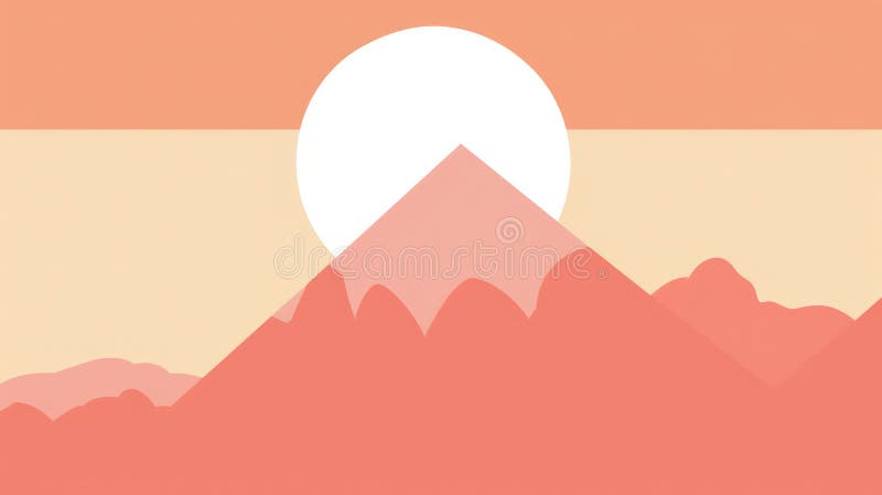 Minimalistic Digital Art Illustration Stock Illustration - Illustration ...
