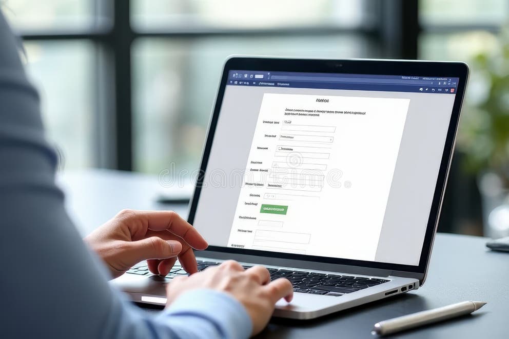 Minimalistic Digital Forms Interface Stock Illustration - Illustration ...