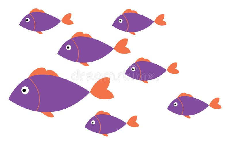 Purple Fish Icon, Cartoon Style Stock Vector - Illustration of fish ...