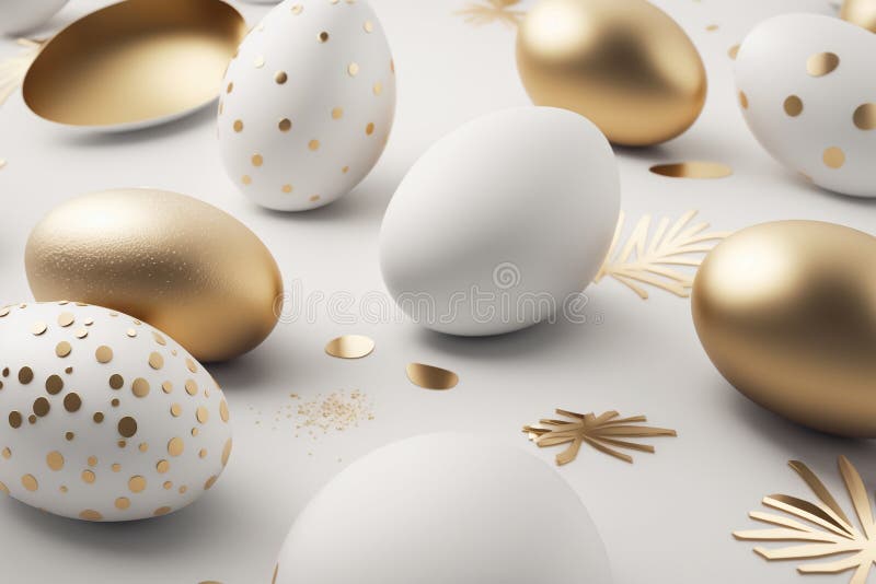 Minimalistic Easter Background. Created by Generative AI. Easter Eggs ...